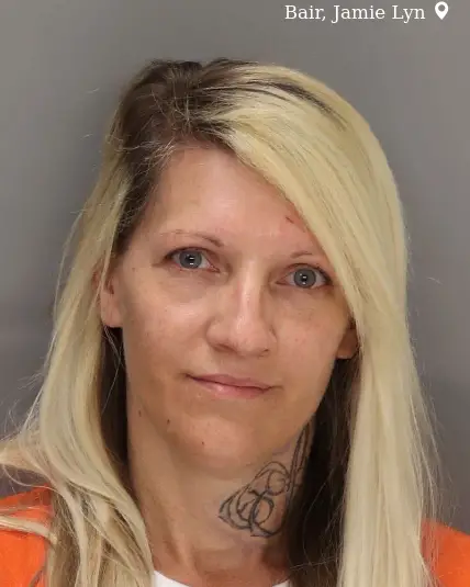 Jamie Bair booked for Failure to Appear (No New Offense) - FE | FFTA