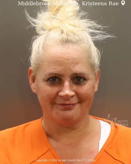 Kristeena Middlebrook-Mceachra booked for Controlled Substance-Possession of | I37-2732(c)(1)F