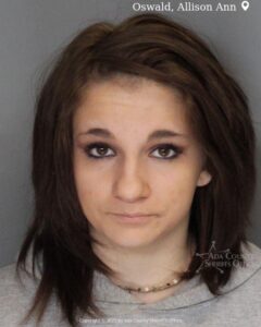 Allison Oswald booked for Domestic Battery or Assault In The Presence ...