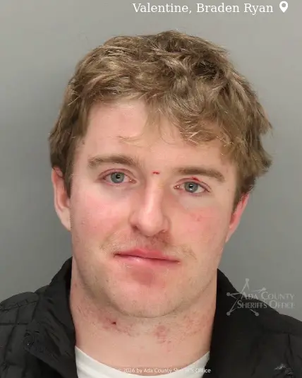 Braden Valentine booked for Disturbing the Peace | I18-6409
